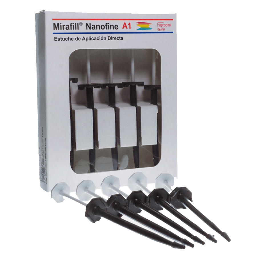 Estuche Nanofine Resina Nano híbrida 60mg 5 jeringas Mirafill